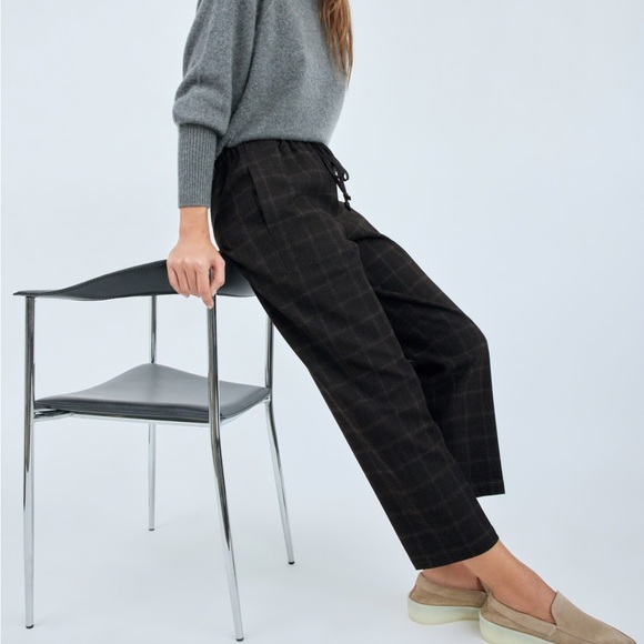 Aritzia | Pants & Jumpsuits | Aritzia Wilfred Plaid High Rise Jimmy ...